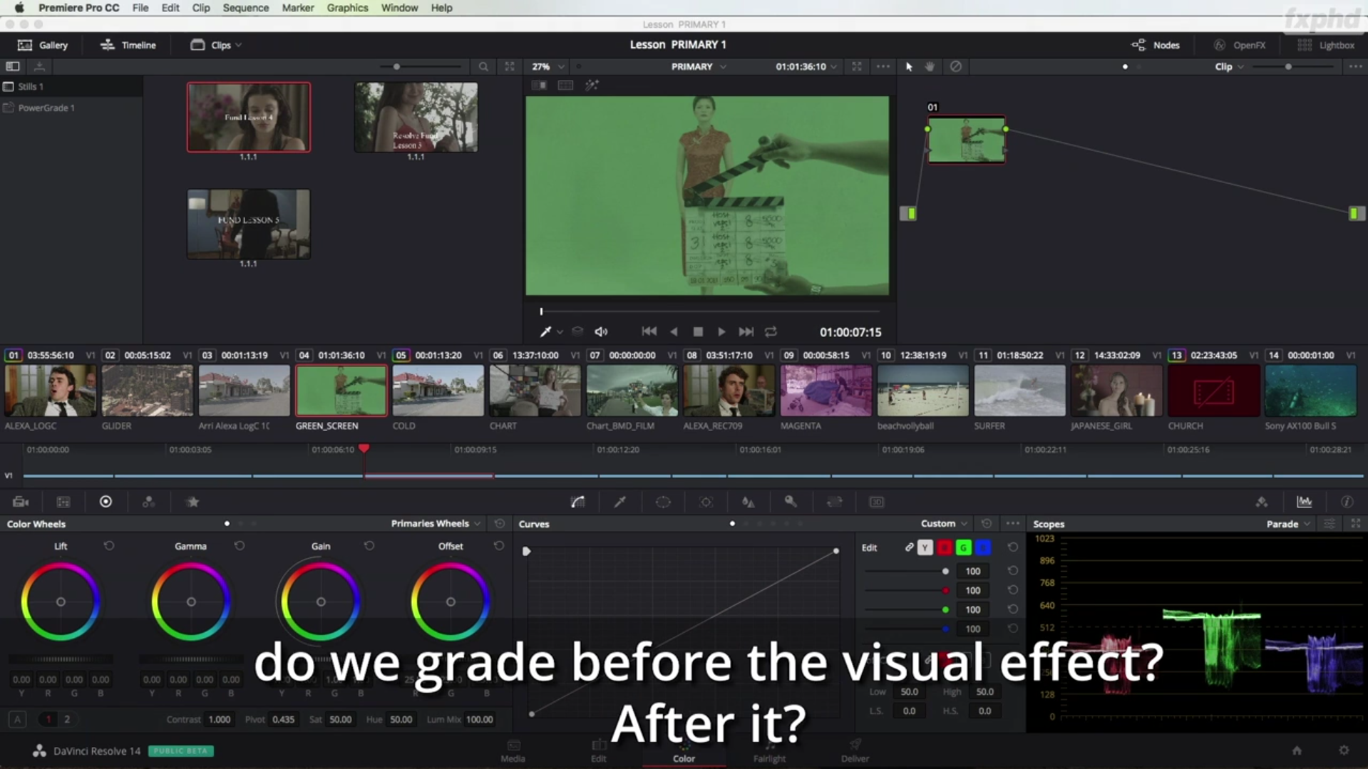 Video tutorial: Do we grade before or after VFX?